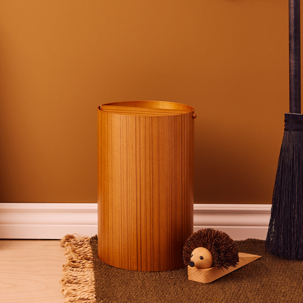 Wooden Waste Basket with Lid - Large – Goodee